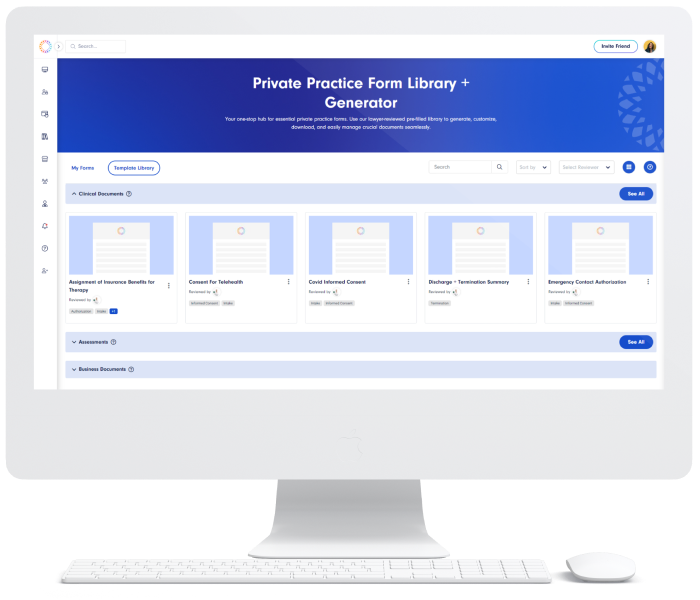 Comprehensive Private Practice Paperwork Library & Form Generator for Therapists