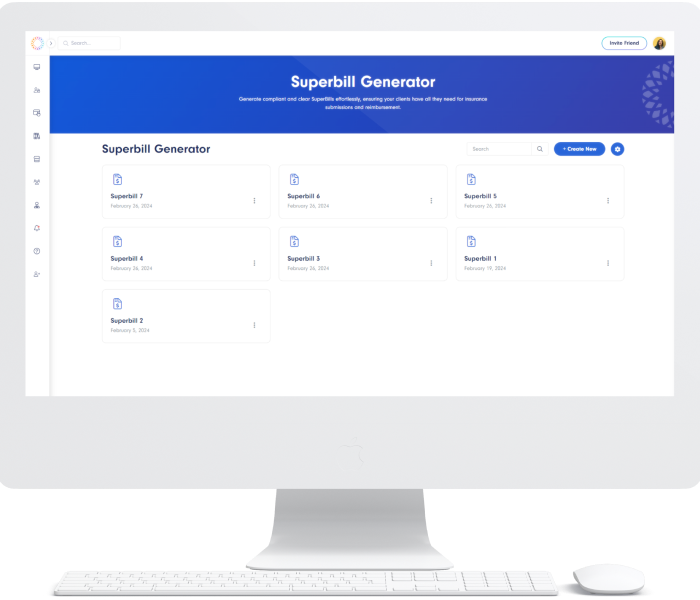 Efficient Superbill Generator for Therapists - Streamline Client Billing